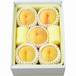 ●セット内容／●岡山県産　岡山白桃（エース規格）1．5┣kg┫（5〜6玉）●箱サイズ／27×21×11cm●原産国／日本●重量／1.6kg清々しい甘みの桃果皮は上品な白色で果汁の滴る滑らかな果肉が特徴です。