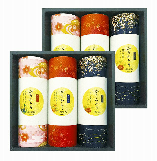 ●材質／●セット内容／かりんとう（沖縄黒糖・きなこ・珈琲）50g×各2 【小麦】●箱サイズ／箱210×225×128mm●賞味期間／180日間●原産国／JPN●重量／750g国産きなこをまぶし、甘さを抑え少し塩味に仕上げた懐かしい味のきなこ...