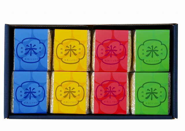 ●セット内容／新潟県産こしひかり150g（1合）×8●箱サイズ／箱135×240×60mm●賞味期間／なし●原産国／JPN●重量／1300gお米の本場新潟県で「五ツ星お米マイスター」が厳選し、こだわったお米をお届けします。