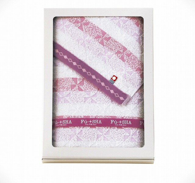 ●サイズ／バスタオル600mm×1200mm●材質／綿100%●セット内容／バスタオル×1●箱サイズ／箱325×235×30mm●原産国／JPNボーダーに涼しげな風車の柄をあしらいました。軽やかで扱いやすく、水分を良く吸収します。