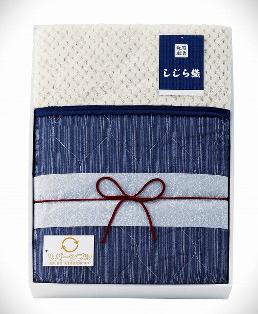 ●材質／表面：綿100%（しじら織）・裏面：ポリエステル100%（マイクロファイバー）・詰物：ポリエステル100%●セット内容／商品1000×2050mm●箱サイズ／箱490×370×120mm●原産国／CHN●重量／1400gしじら織の特...