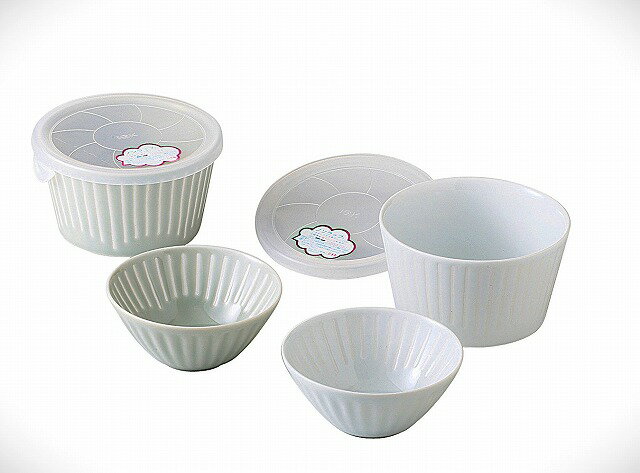 ●材質／本体：磁器・蓋：ポリプロピレン●セット内容／ノンラップ鉢小φ110×60mm×2・小付φ95×45mm×2●箱サイズ／箱340×120×65mm●原産国／JPN波佐見焼 約400年前、佐賀県有田町の地に日本で初めての磁器—有田焼が誕...