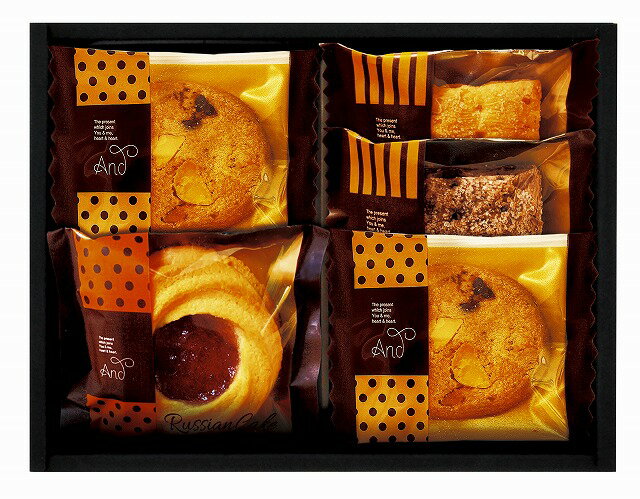 ●セット内容／ロシアケーキ（ブルーベリーサン）、スクエアパイ（プレーン・ショコラ）、ナッツとチョコのざっくりクッキー×2 【卵・乳成分・小麦】●箱サイズ／箱147×194×38mm●賞味期間／120日間●原産国／JPN●重量／125g