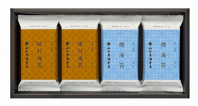 ●セット内容／焼海苔（8切5枚）×4、味付海苔（8切5枚）×4 【小麦】●箱サイズ／箱320×160×50mm●賞味期間／547日間●原産国／JPN●重量／194g
