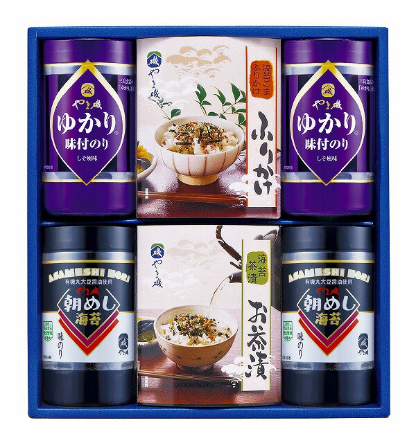 ●セット内容／味付のり（8切26枚）×2、ゆかり味付のり（8切26枚）×2、のり茶漬（5.5g×4袋）、のりふりかけ（5g×4袋） 【卵・乳成分・小麦・えび】●箱サイズ／箱298×278×78mm●賞味期間／450日間●原産国／JPN●重量...