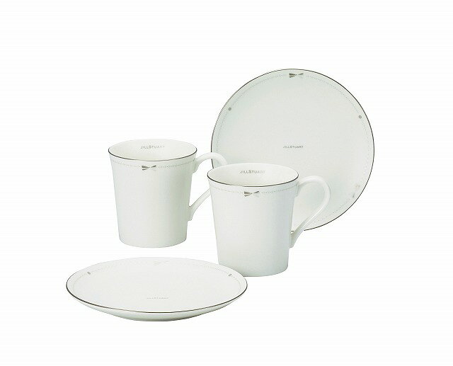 ●セット内容／マグφ86×91mm（300ml）×2、プレートφ163×18mm×2●材質／磁器●箱サイズ／箱208×292×94mm●原産国／JPN●重量／1140g