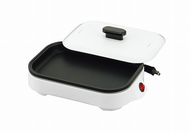 ●セット内容／商品283×185×100mm・AC100V-650W（50/60Hz）、コードの長さ約1.4m●材質／本体：ポリプロピレン、プレート：アルミニウム合金（フッ素樹脂塗膜加工）、ふた：スチール、フェノール樹脂●箱サイズ／箱300...