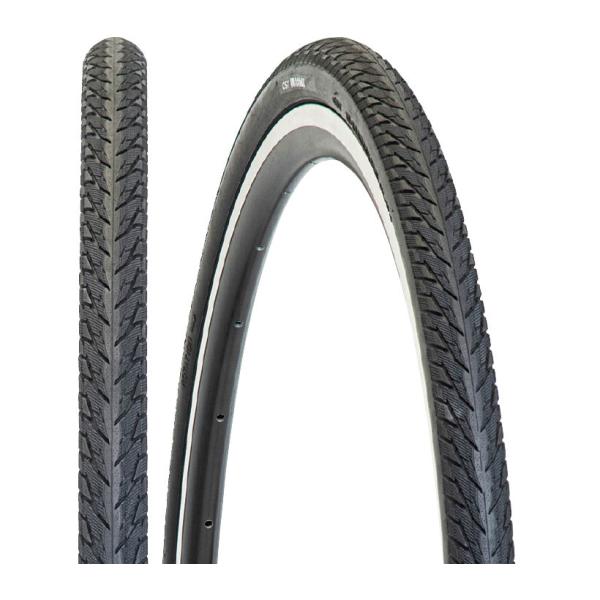 耐パン性能とグリップ性能に優れたクロスバイクに適したツーリングタイヤ。■商品説明 サイドに視認性の高いリフレクターを配した、小径車用スリックタイヤ。 ・スチールビード ・ディフェンダー ・推奨空気圧：80〜100PSI ・重量：440g ※...