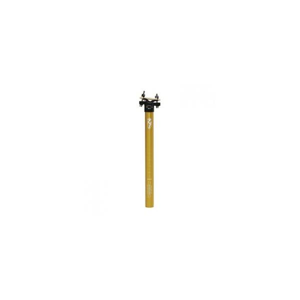 ヤグラ・サドルの角度が調整しやすいモデルです。どんなバイクにもオススメです。●商品説明 ・クランプ径:31.6mm　　 ・長さ:350mm　　 ・重量:204g(カタログ値) ●カラー：ゴールド ※クランプボルトは1本づつ締めずに、均等に交...