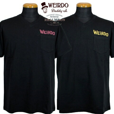 ウィアード V-ネック ポケット付き 半袖Tee -グラッドハンド GLADHAND &Co.- WEIRDO SS/TEE V-NECK "WEIRDO DAILY"WRD19SS38 2