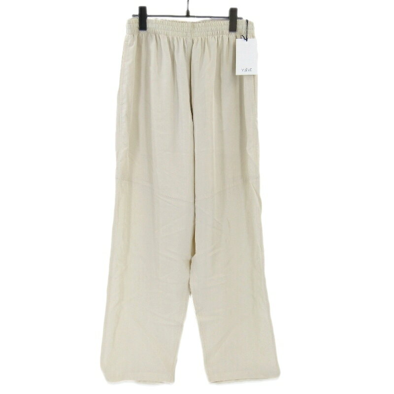 商品詳細 ブランド名 YLEVE 色/素材 Ecru/レーヨン 生産国 日本製 SIZE 表記SIZE：3ウエスト（調節可能）：約74cm股上：約36.5cm股下：約74.5cmワタリ：約36cm裾幅：約22.5cm 平置き採寸での計測とな...