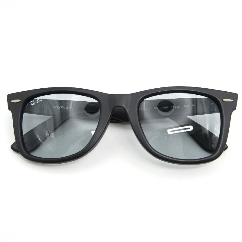 商品詳細 ブランド名 Ray-Ban 色 フレーム：601/SR5 マットブラックレンズ：ライトグレー SIZE サイズ： 52□22-150レンズ 縦： 41mmフロント縦：約 48mmフロント横：約 146mm 状態 A 中古美品：使用...