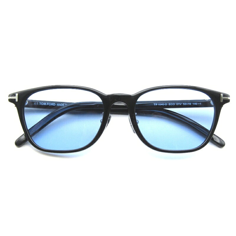 商品詳細 ブランド名 TOM FORD 色 フレーム:01V ブラック/シルバーレンズ:ライトブルー SIZE サイズ：52□18-140レンズ 縦：約38mmフロント縦：約42mmフロント横：約140mm 状態 B 中古：傷・汚れ・スレな...