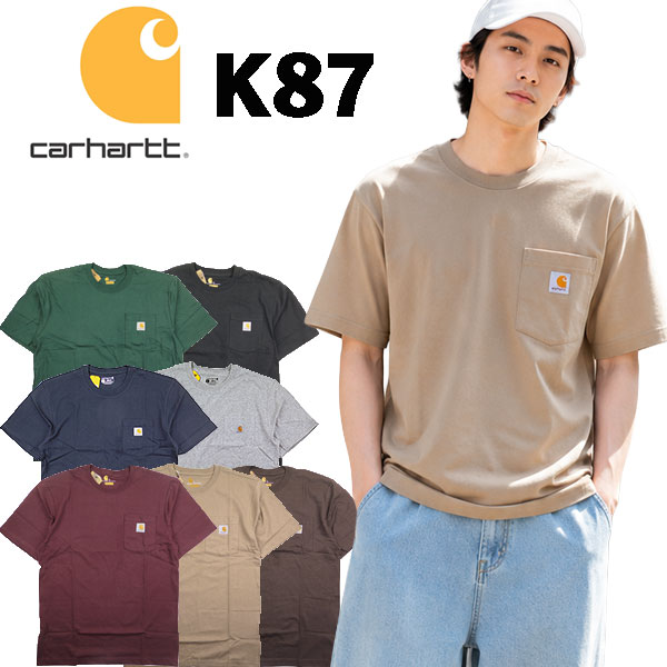 Carhartt（カーハート）を代表するモデル ポケットtシャツ「K87 Workwear Pocket Short Sleeve T-Shirt」が入荷しました。 1889年にアメリカ・デトロイトで創業したCarharttが、長年培ってき...