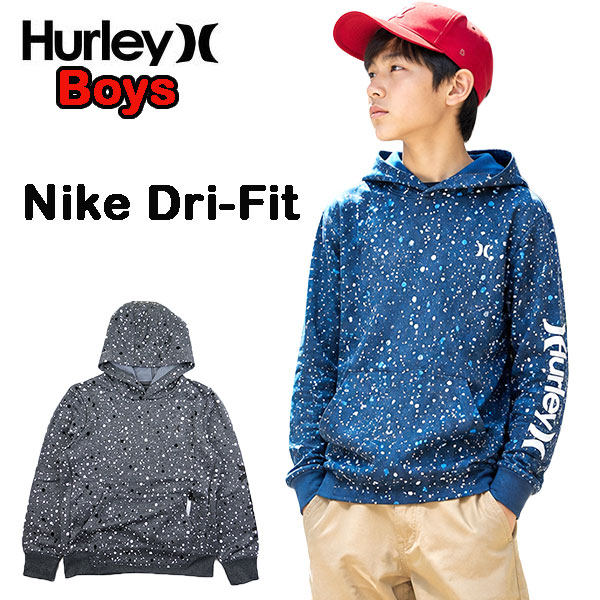 **HURLEY BOYS（ハーレー キッズ）**より、パーカー USAモデルの人気アイテム 「BOYS PRINTED DRI-FIT SOLAR HOOD」 スポーツブランドならではの機能性と、Hurleyらしいストリートデザインを兼ね...