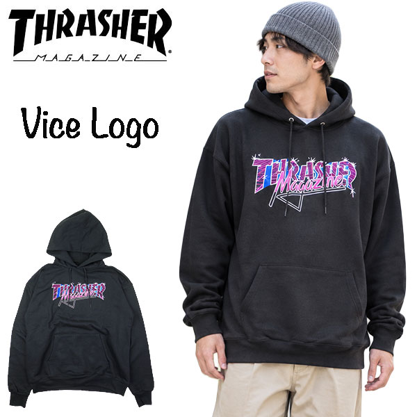 **THRASHER（スラッシャー）**より、スウェット パーカー USAモデル VICE LOGO HOODIE / 145046 が入荷しました。 フロントに大胆に配置されたVICE LOGO（ヴァイスロゴ）グラフィックが最大の魅力。カ...