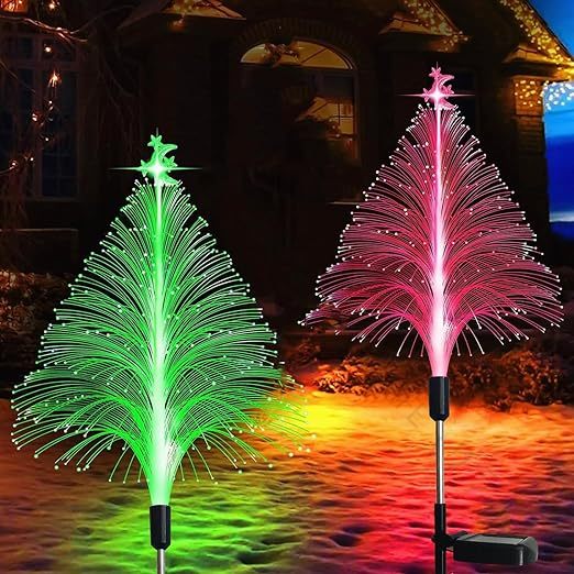 【クリスマスデコレーション】クリスマスにぴったり！地面に挿し込むタイプなので、お好きな場所に簡単に設置できます。いつものお庭をポップに演出し、クリスマス気分を盛り上げます！【7色に変化】ソーラーフラワーライトはRGB 7色が変化するのが特徴...