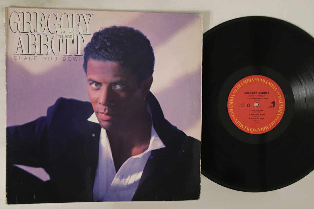 ・アーティスト Gregory Abbott ・タイトル Shake You Down ・レーベル・型番 Columbia, Columbia FC40437 ・フォーマット LP ・コンディション(盤) 可 (VG) ・コンディション(ジ...