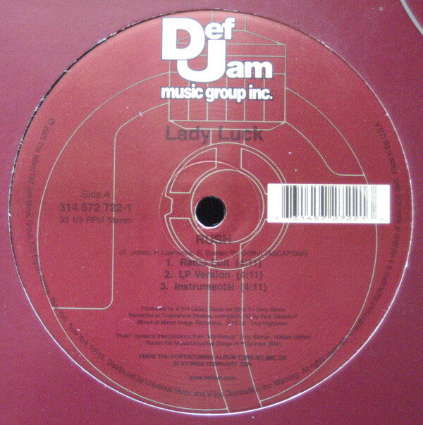 ・アーティスト Lady Luck ・タイトル Rush / Come Get It ・レーベル・型番 Def Jam Recordings 3145727221 ・フォーマット 12" ・コンディション(盤) 良い (VG+) ・コンディ...