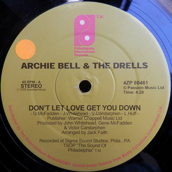 ・アーティスト Archie Bell & The Drells / Billy Paul ・タイトル Don't Let Love Get You Down / Bring The Family Back ・レーベル・型番 Philade...