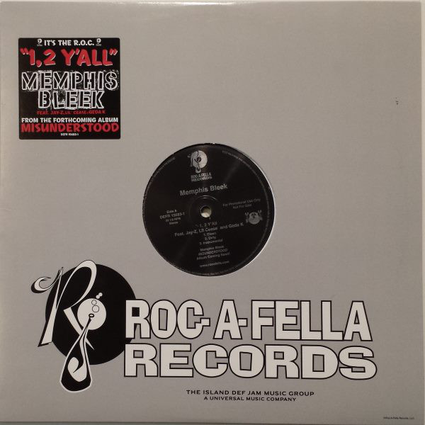 ・アーティスト Memphis Bleek ・タイトル 1, 2 Y'All / R.O.C. ・レーベル・型番 Roc-A-Fella Records DEFR156831 ・フォーマット 12" ・コンディション(盤) 良い (VG+)...
