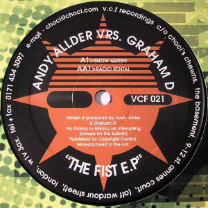 ・アーティスト Andy Allder, Graham D ・タイトル The Fist E.P ・レーベル・型番 Voltage Controlled Frequencies (VCF) VCF021 ・フォーマット 12" ・コンディシ...