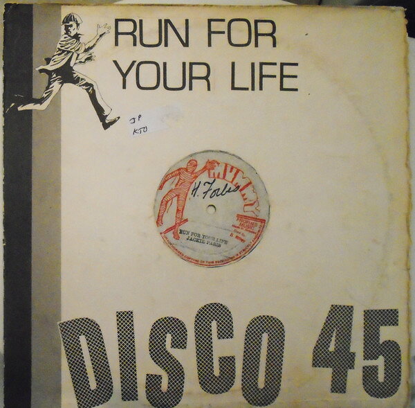 ・アーティスト Jackie Paris / The Techniques ・タイトル Run For Your Life / Love Is A Gamble ・レーベル・型番 Mummy WR4600 ・フォーマット 12インチレコード...