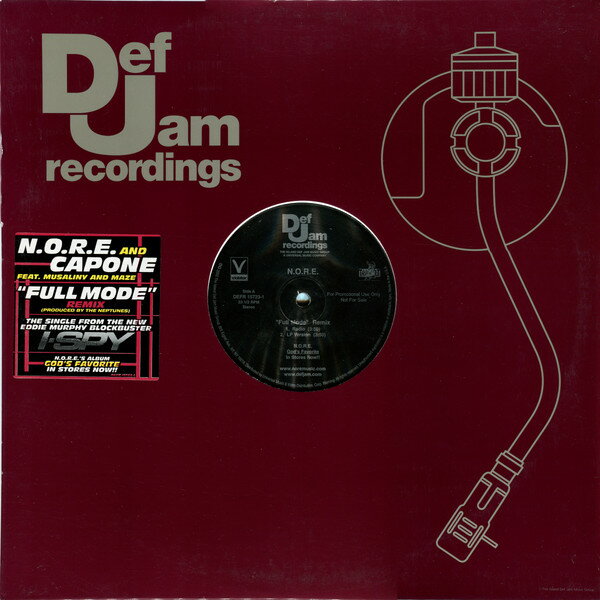 ・アーティスト N.O.R.E. ・タイトル Full Mode Remix ・レーベル・型番 Def Jam Recordings, Violator, Thugged Out Entertainment DEFR157231 ・フォーマ...