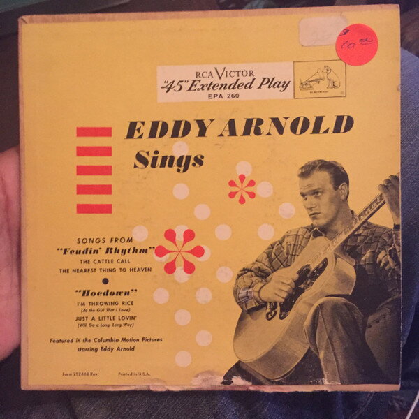 ・アーティスト Eddy Arnold ・タイトル Eddy Arnold Sings ・レーベル・型番 RCA Victor EPA260 ・フォーマット 7" ・コンディション(盤) 良い (VG+) ・コンディション(ジャケット) プ...