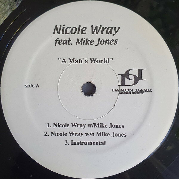 ・アーティスト Nicole Wray, Mike Jones ・タイトル A Man's World ・レーベル・型番 Damon Dash Music Group NONE ・フォーマット 12" ・コンディション(盤) 良い (VG+...