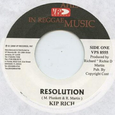 ・アーティスト Kiprich / Mr. Chicken ・タイトル Resolution / Mad Dem ・レーベル・型番 VP VPS8555 ・フォーマット 7" ・コンディション(盤) 新品 (M) ・コンディション(ジャケッ...