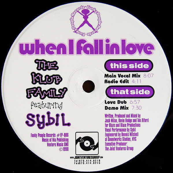 ・アーティスト Klub Family, Sybil ・タイトル When I Fall In Love ・レーベル・型番 Funky People FP006 ・フォーマット 12" ・コンディション(盤) 非常に良い(EX) ・コンディ...