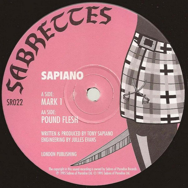 ・アーティスト Sapiano ・タイトル Mark 1 ・レーベル・型番 Sabrettes SR022 ・フォーマット 12インチレコード ・コンディション(盤) 良い (VG+) ・コンディション(ジャケット) プレインカバー（元ジャ...