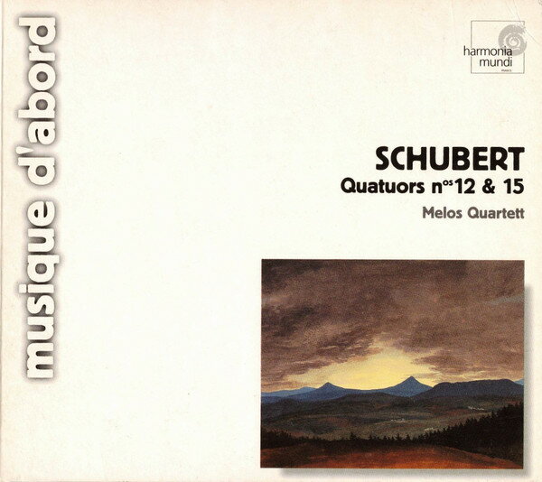・アーティスト Franz Schubert / Melos Quartett ・タイトル Schubert Quatuors Nos 12 & 15 ・レーベル・型番 Harmonia Mundi France HMA1951409 ・フ...