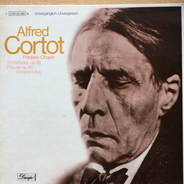 ・アーティスト Alfred Cortot Spielt Fr?d?ric Chopin ・タイトル Pr?ludes Und Impromptus ・レーベル・型番 Dacapo 1C04700889M ・フォーマット LPレコード ・コ...