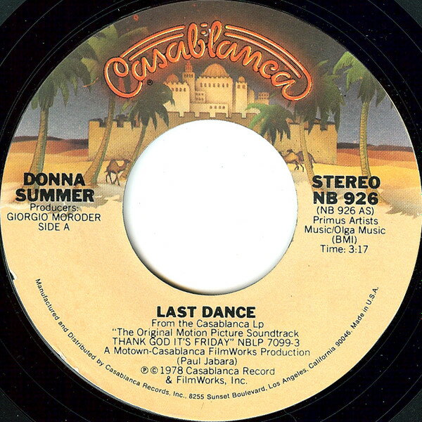 ・アーティスト Donna Summer ・タイトル Last Dance ・レーベル・型番 Casablanca NB926 ・フォーマット 7インチレコード ・コンディション(盤) 良い (VG+) ・コンディション(ジャケット) ・コ...