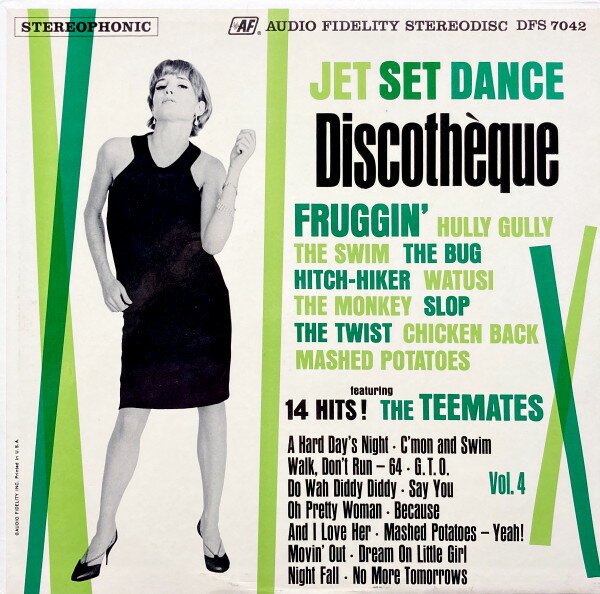 ・アーティスト Teemates ・タイトル Jet Set Dance Discoth?que Vol. 4 ・レーベル・型番 Audio Fidelity DFS7042 ・フォーマット LPレコード ・コンディション(盤) 良い (V...