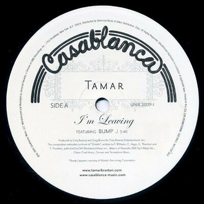 ・アーティスト Tamar, Bump J ・タイトル I'm Leaving ・レーベル・型番 Casablanca UNIR212391 ・フォーマット 12" ・コンディション(盤) 良い (VG+) ・コンディション(ジャケット) ...