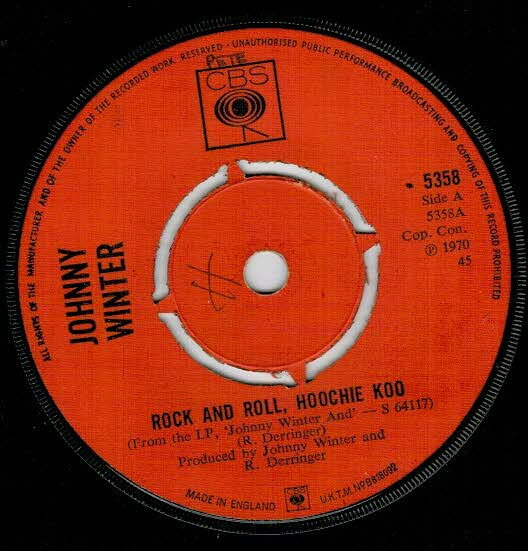・アーティスト Johnny Winter ・タイトル Rock And Roll, Hoochie Koo ・レーベル・型番 CBS 5358 ・フォーマット 7インチレコード ・コンディション(盤) 可 (VG) ・コンディション(ジャ...