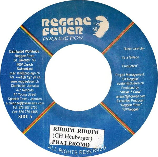 ・アーティスト Phat Promo ・タイトル Riddim Riddim ・レーベル・型番 Reggae Fever RF007 ・フォーマット 7インチレコード ・コンディション(盤) 良い (VG+) ・コンディション(ジャケット)...