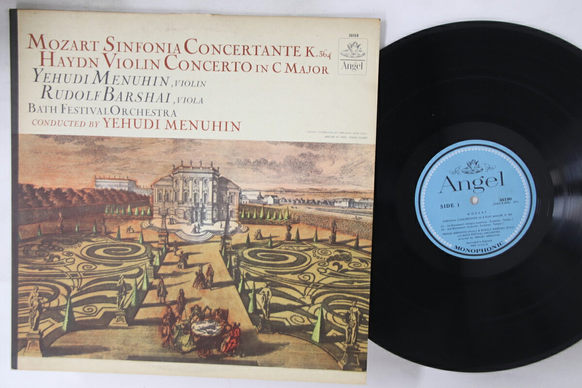 ・アーティスト Mozart, Haydn, Yehudi Menuhin, Rudolf Barshai, Bath Festival ・タイトル Sinfonia Concertante K. 364 / Violin Concerto...