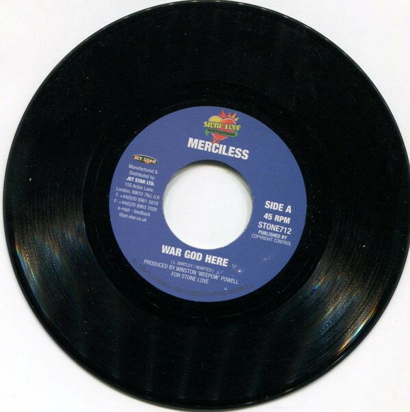 ・アーティスト Merciless / Bobby Crystal ・タイトル War God Here / Don't Watch It ・レーベル・型番 Stone Love Movement STONE712 ・フォーマット 7インチ...