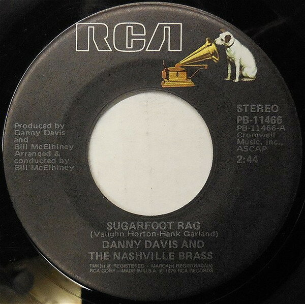 ・アーティスト Danny Davis & The Nashville Brass ・タイトル Sugarfoot Rag ・レーベル・型番 RCA PB11466 ・フォーマット 7インチレコード(CDではありません) ・コンディション(...