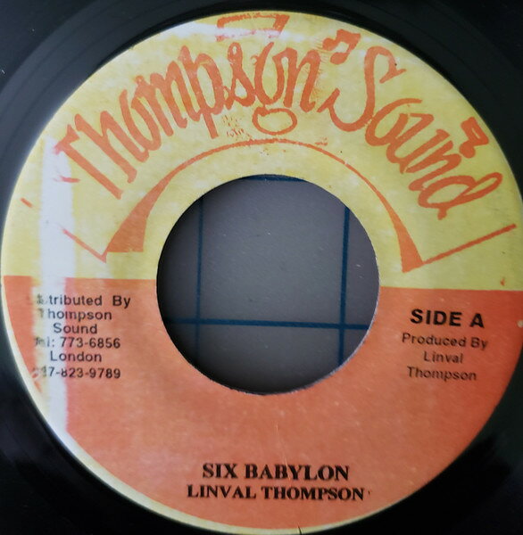 ・アーティスト Linval Thompson ・タイトル Six Babylon ・レーベル・型番 Thompson Sound NONE ・フォーマット 7インチレコード ・コンディション(盤) 良い (VG+) ・コンディション(ジャ...