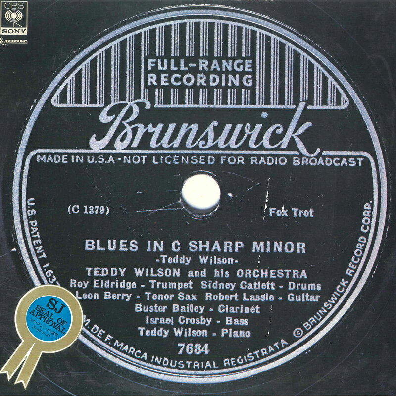 ・アーティスト Teddy Wilson ・タイトル Teddy Wilson ・レーベル・型番 CBS SONY SONP503323 ・フォーマット LPレコード ・コンディション(盤) 非常に良い(EX) ・コンディション(ジャケット...