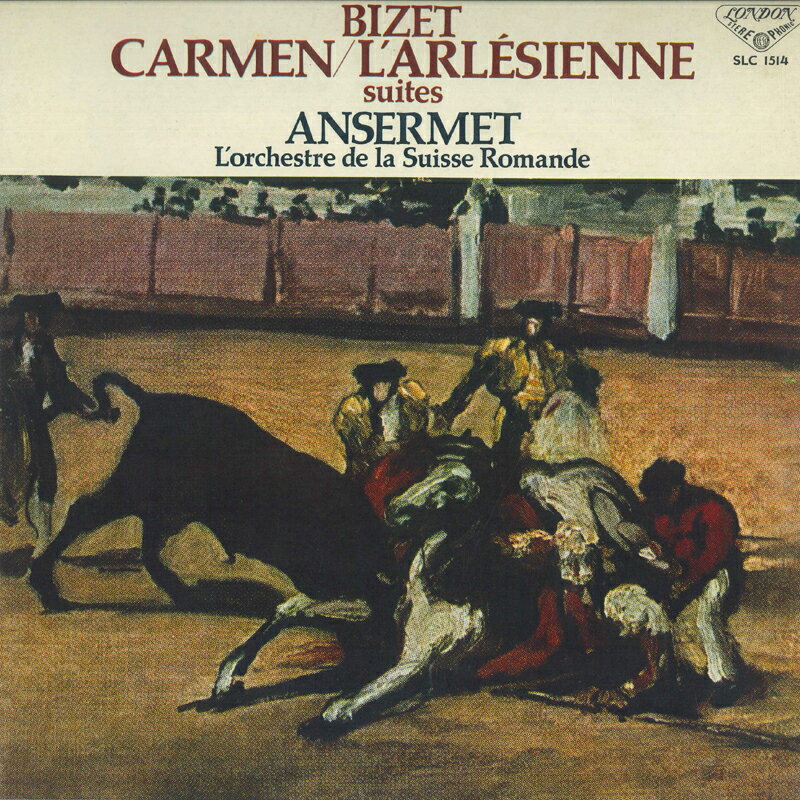 ・アーティスト エルネスト・アンセルメ, スイス・ロマンド管弦楽団 ・タイトル ビゼー: カルメン, アルルの女 組曲 ・レーベル・型番 LONDON SLC1514 ・フォーマット LPレコード ・コンディション(盤) 非常に良い(EX)...