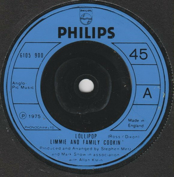 ・アーティスト Limmie & Family Cookin' ・タイトル Lollipop ・レーベル・型番 PHILIPS 6105900 ・フォーマット 7インチレコード ・コンディション(盤) 良い (VG+) ・コンディション(ジ...