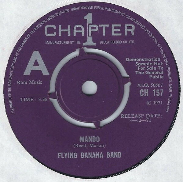 ・アーティスト Flying Banana Band ・タイトル Mando ・レーベル・型番 CHAPTER 1 CH157 ・フォーマット 7インチレコード ・コンディション(盤) 良い (VG+) ・コンディション(ジャケット) プレ...