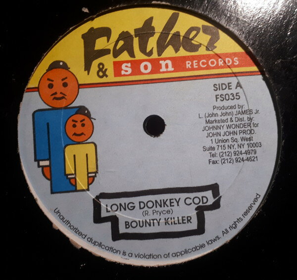 ・アーティスト Bounty Killer ・タイトル Long Donkey Cod ・レーベル・型番 Father & Son Records FS035 ・フォーマット 12インチレコード ・コンディション(盤) 良い (VG+) ・...