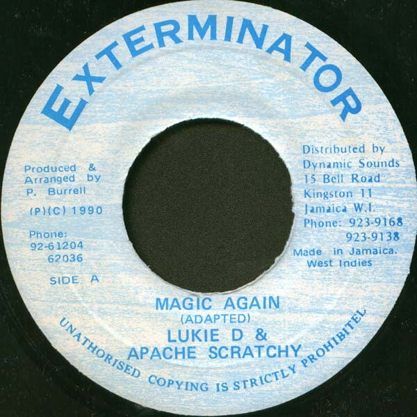 ・アーティスト Lukie D & Apache Scratchy ・タイトル Magic Again ・レーベル・型番 Exterminator NONE ・フォーマット 7インチレコード ・コンディション(盤) 良い (VG+) ・コン...